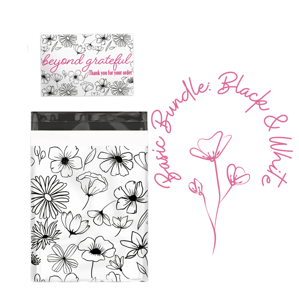 Shop Black and White Floral Bundle for Styling Shipping