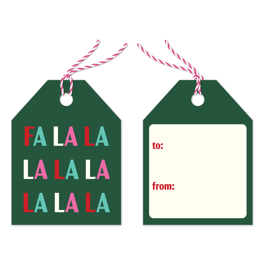 Buy Fa La La Gift Tags - Festive and Joyful Holiday Labels