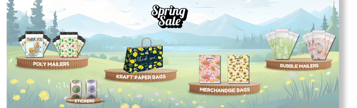 Shop our Spring with Printed Poly Mailers Bags Collection