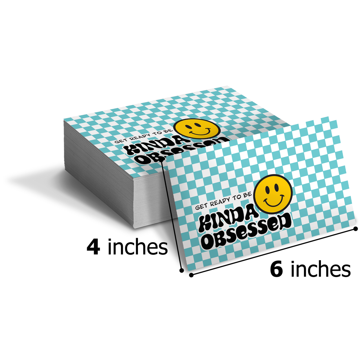 Kinda Obsessed Smiley Face Thank You Insert Cards | Shop Now