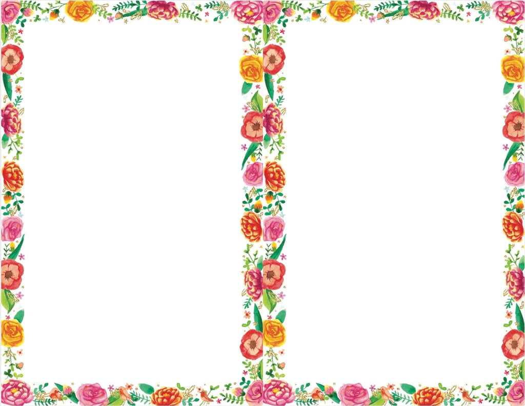 Floral Bordered Shipping Labels