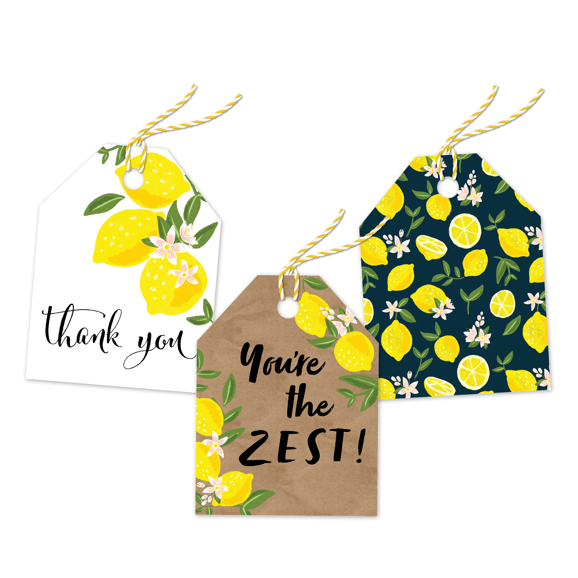 Lemons Assortment Gift Tags for Fresh Gifting | Buy Now