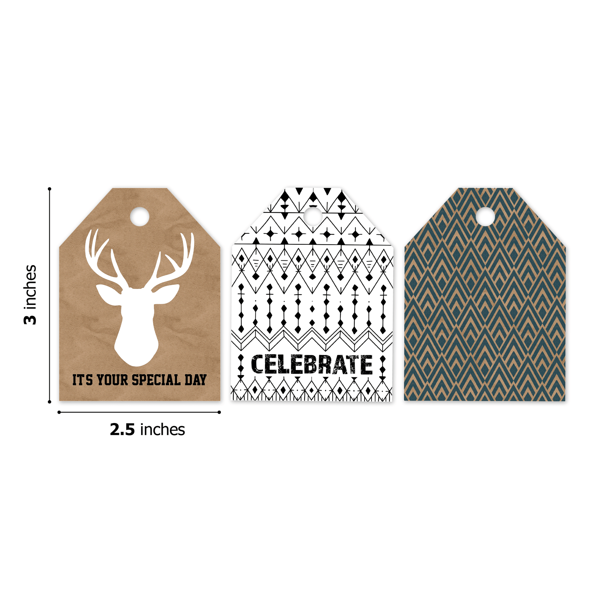 Masculine Assortment Gift Tags