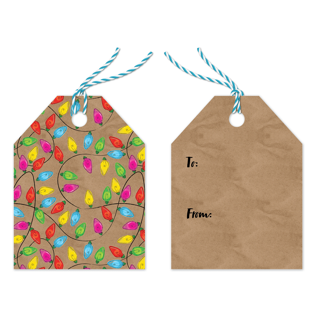 Buy Double-Sided High Quality Christmas Lights Gift Tags