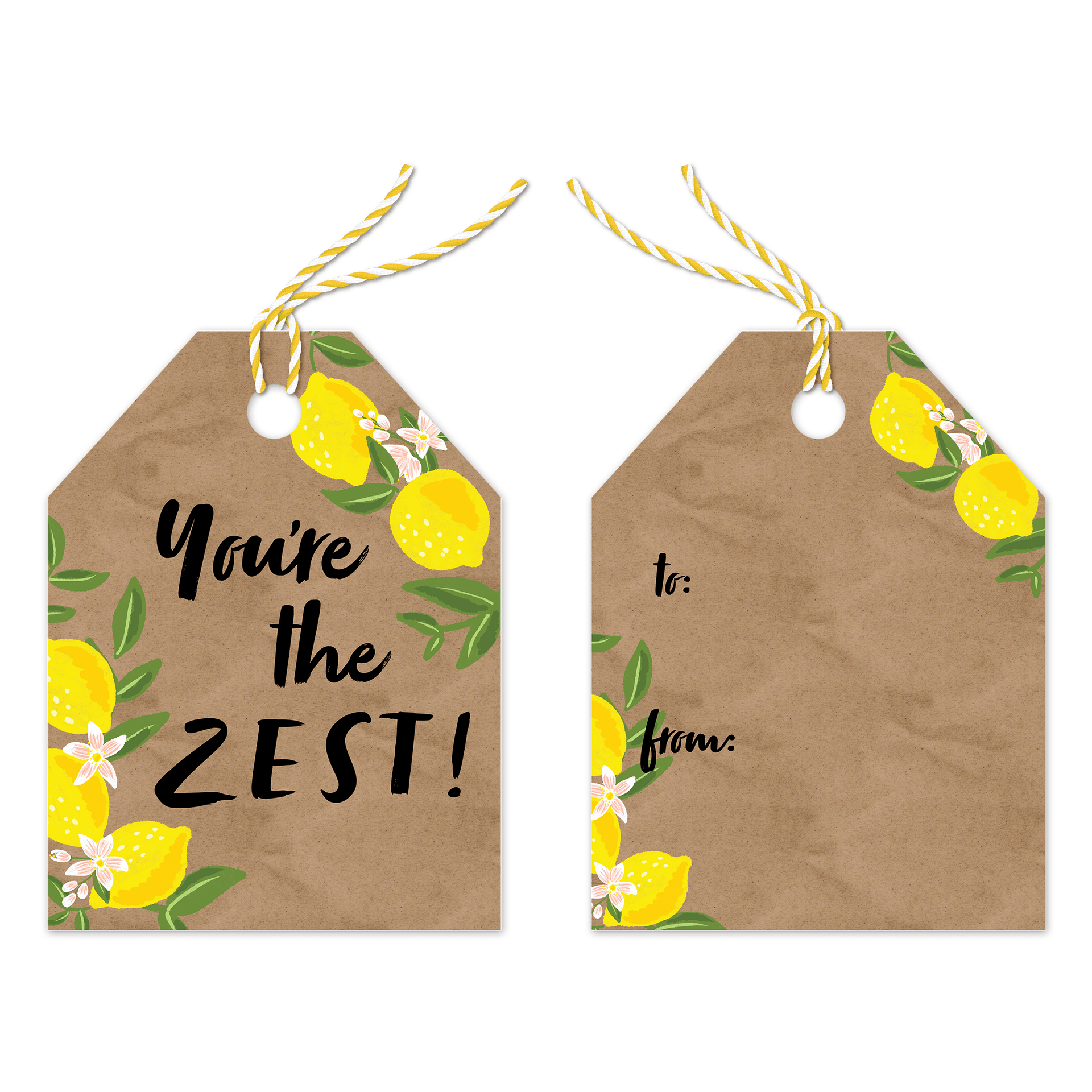 Lemons Assortment Gift Tags for Fresh Gifting | Buy Now