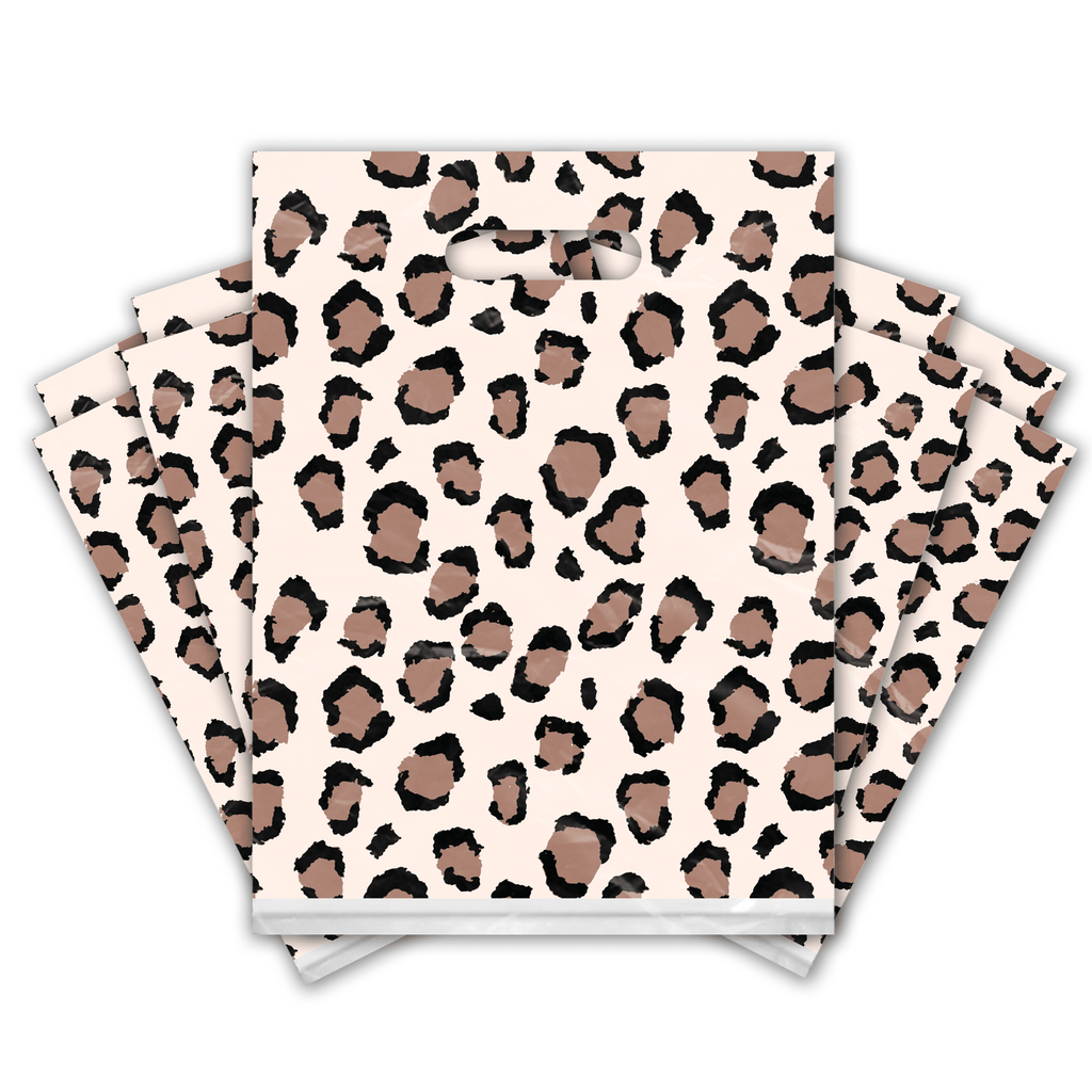 12x15 Leopard Print Merchandise Poly Plastic Bags | Shop Now