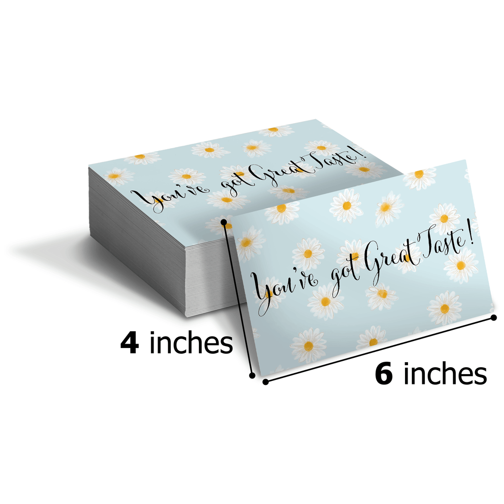 Buy 4x6 Daisies Insert Cards | Personalized Insert Cards