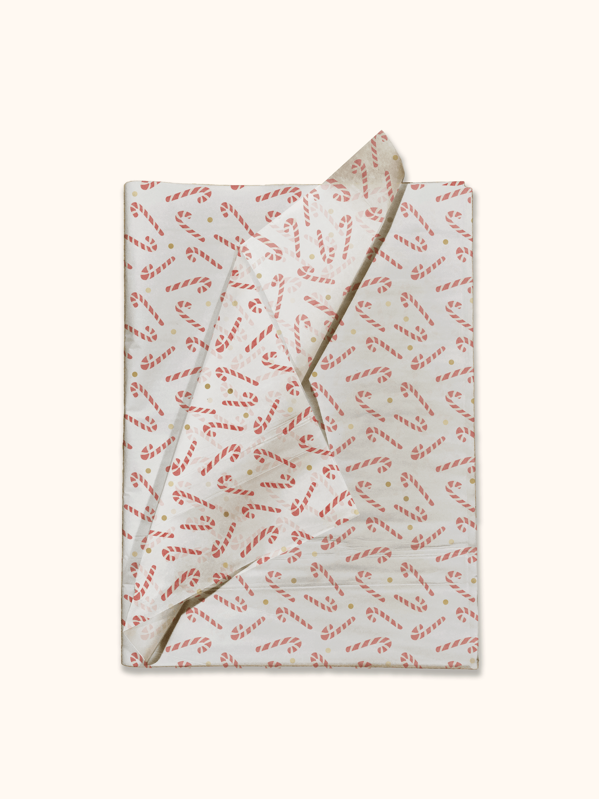 Buy Recyclable High Quality Candy Cane Printed Tissue Paper
