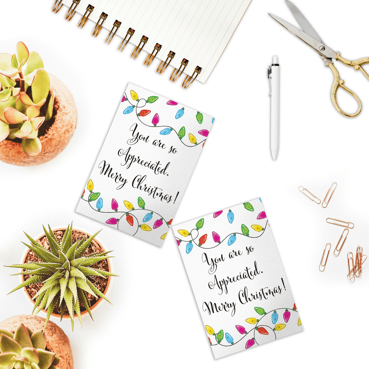 Buy 4x6 Christmas Lights Insert Cards | Custom Insert Cards