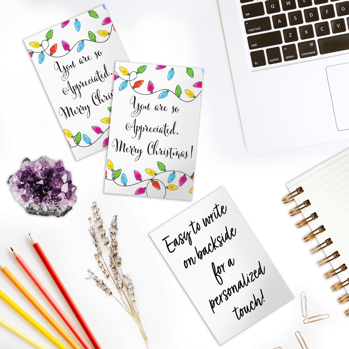 Christmas Lights Insert Cards